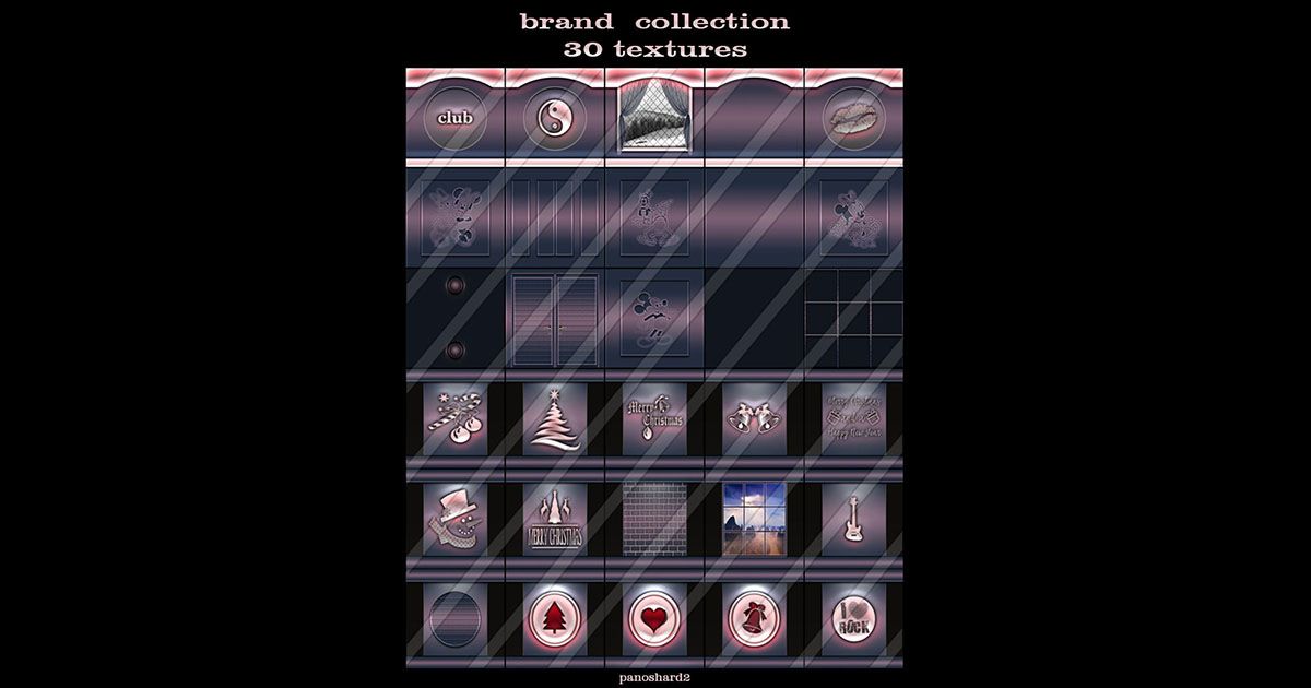 brand collection 30 textures for imvu