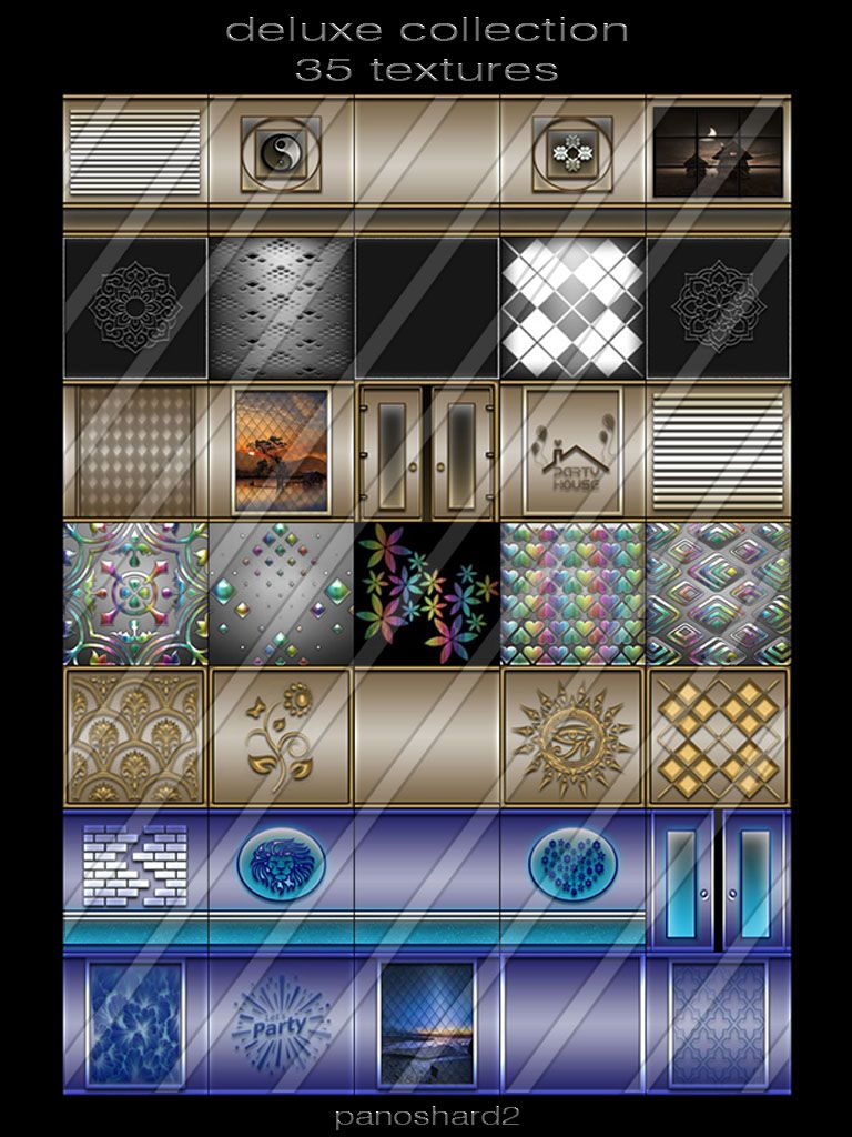 deluxe collection (2) 35 textures for imvu