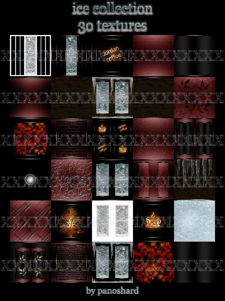Ice collection1 30 textures for imvu