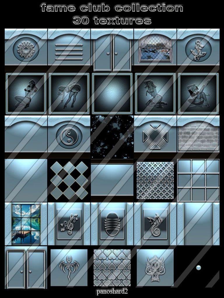 fame club collection 30 textures for imvu