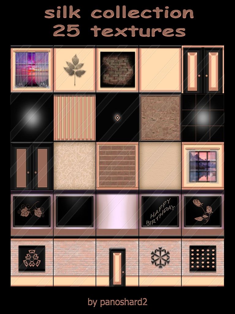 silk collection 25 textures for imvu