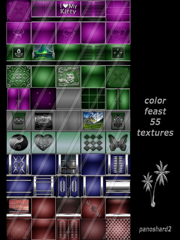 color feast 55 textures for imvu creators