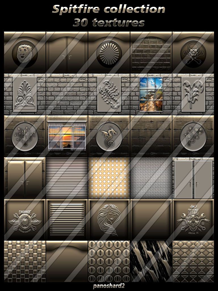 Spitfire collection 30 textures for imvu creators
