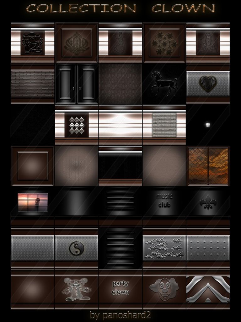 COLLECTION CLOWN 35 TEXTURES FOR IMVU