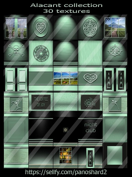 Bars and slides exteriors 30 textures for imvu