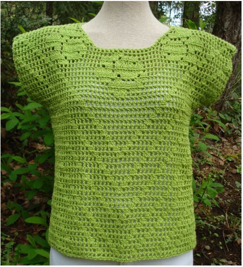 Filet Crochet T-Shirt