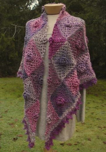 Victorian Rose Shawl