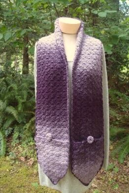 Shell Stitch Pocket Scarf