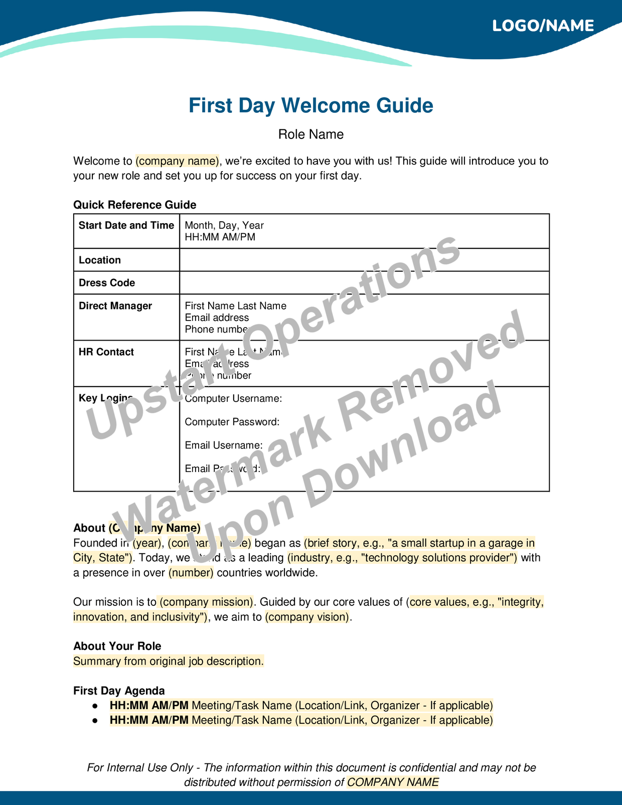 New Employee Welcome Guide