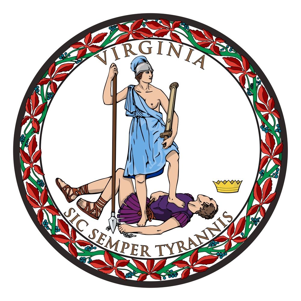 Seal of the State of Virginia Iconic Design Files high res Professional ...